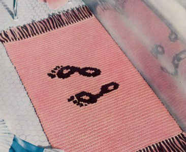 Footprint Bath Mat - Free Crochet Pattern